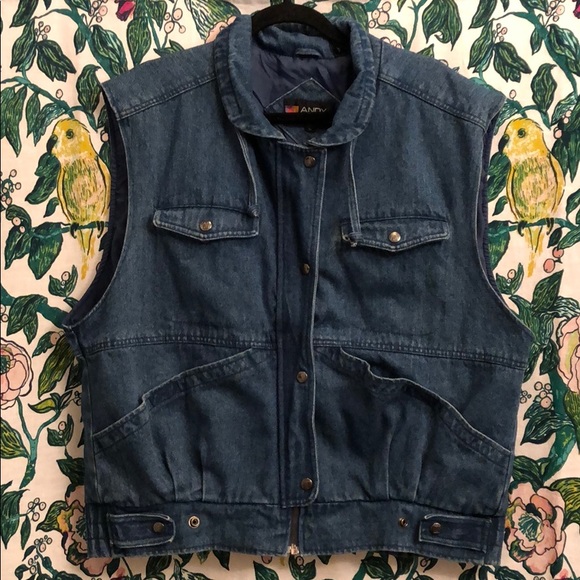 Andy Johns | Jackets & Coats | Vintage 9s Andy Johns Denim Jacket Vest ...